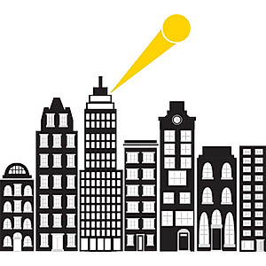 Wall Pops DWPK2711 City Of Heroes Wall Art Kit, Black