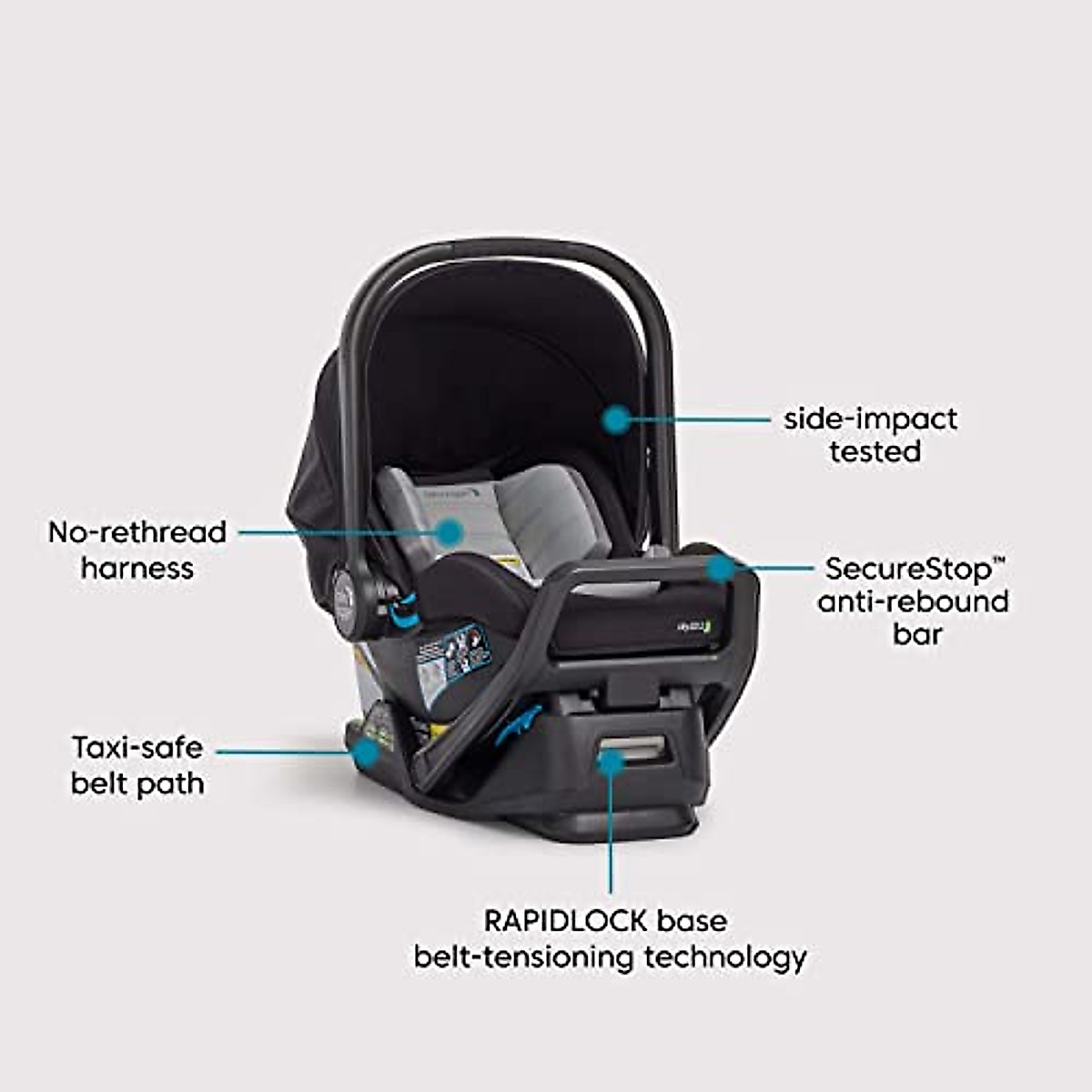 Baby Jogger® City Sights® Travel System - Convertible Stroller with Included City GO Infant Car Seat, Rich Black