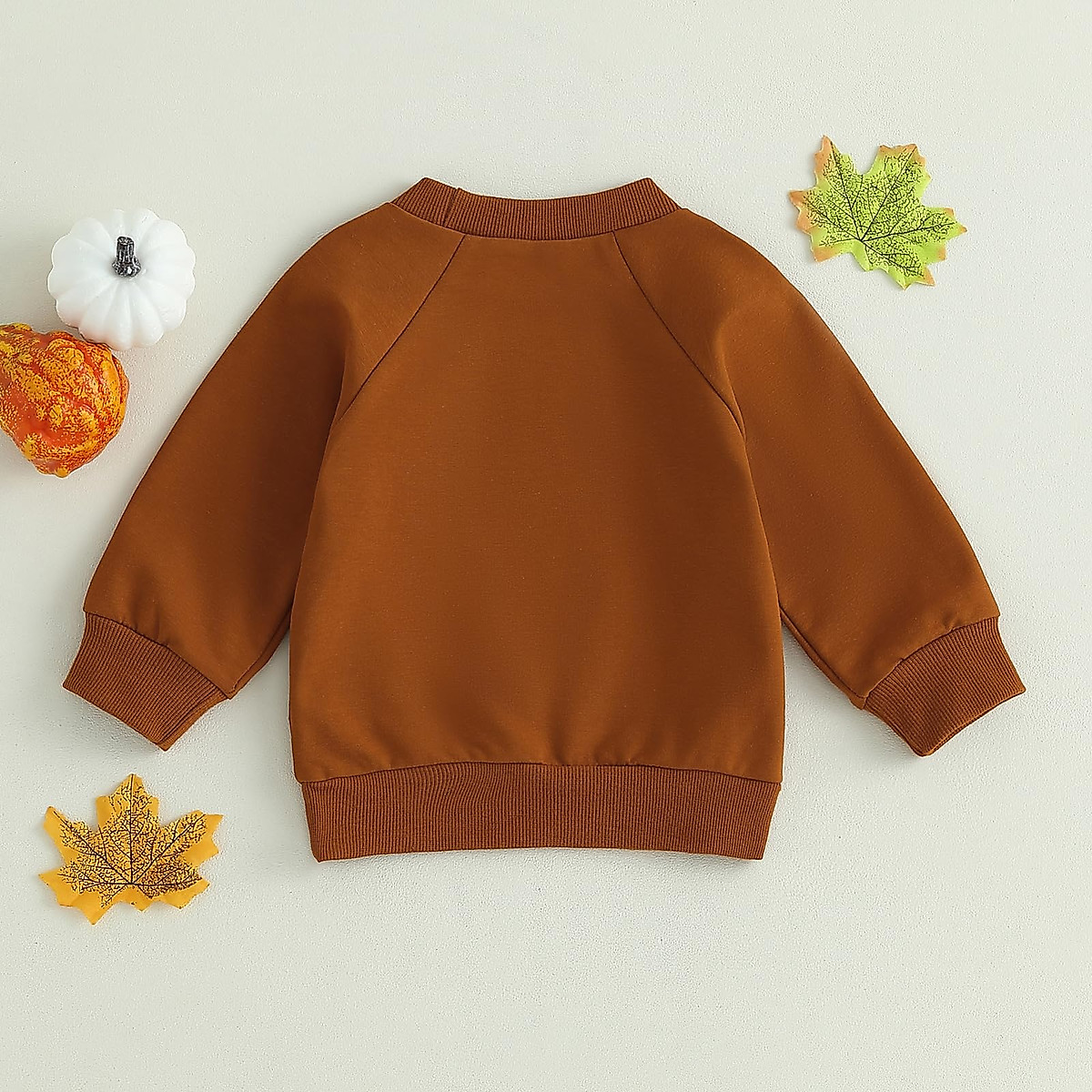 BULINGNA Toddler Baby Girl Boy Thanksgiving Sweatshirt Pumpkin Letters Print Long Sleeve Pullover Tops Fall Outfit (A, 18-24 Months)