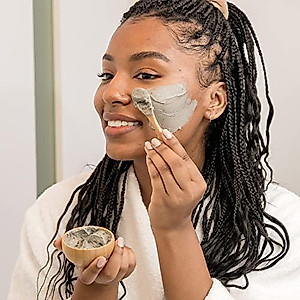 Sky Organics Indian Healing Clay with Detoxifying Bentonite Clay for Face, Helps Remove Impurities, Suitable for Oily or Blemish-Prone Skin, 100% Pure, Vegan & Cruelty-Free Skin Care, 4 Oz.