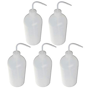 Othmro 5pcs 1000ml/33.82oz Safety Squeeze Washing Plastic Bottle,Plants Watering Tools,Squeeze Squirt Irrigation Bottle for Medical Lab,Irrigation Squeeze Sprinkling Cans Wash Plant Bottle