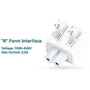 Mac AC Wall Adapter Plug Duckhead US Wall Charger AC Cord US Standard Duck Head for MacBook Mac iBook/iPhone/iPod AC Power Adapter Brick (2 PCs)