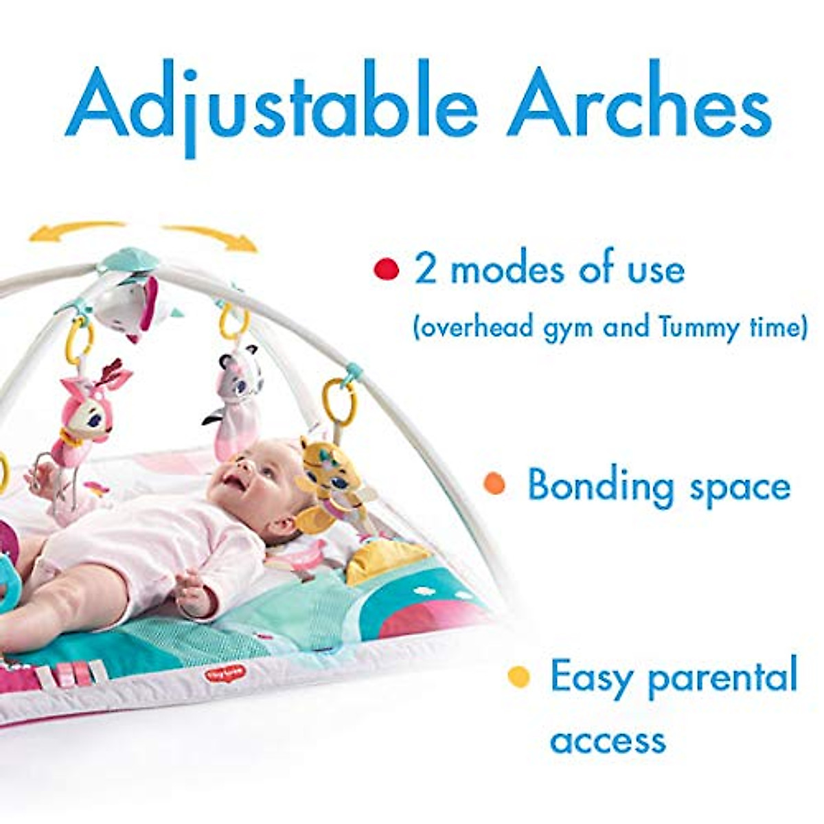 Gymini Deluxe Activity Gym Play Mat, Tiny Princess Tales