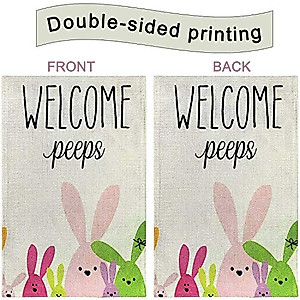 Easter Garden Flag Easter Flag Easter Garden Flags 12x18 Double Sided Easter Flags Garden Easter Flag Garden Easter Garden Flags Easter Spring Garden Flag Easter Garden Flag Double Sided Easter