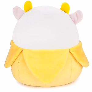 LXSLFY 11inch Cute Banana Cow Plush, Cow Stuffed Animals Kawaii Cow Pillow Gifts for Kids Girls Boys Birthday Christmas Home Decora (Banana Cow)