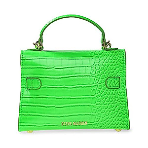 Steve Madden Steve Mdden DIGNIFY Croco Top Handle Bag, Lime