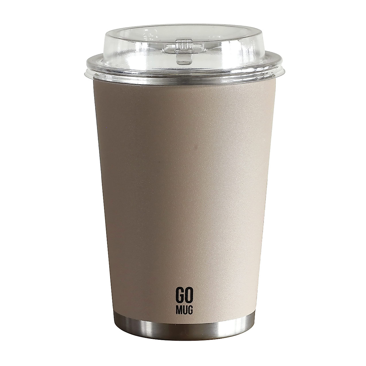 GEYILO CBJAPAN CAFE GOMUG Tumbler, Light Beige, 16.2 fl oz (460 ml), M Size, Stainless Steel, Vacuum Insulated, Double Layer Structure, Convenience Store, Coffee Cup