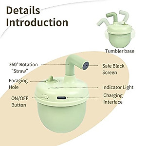 MayMaw Bubble Cat Laser Toy - Automatic Cat Toy with Tumbler Design, Interactive Cat Toy with Catnip/Treat Storage, Fast & Slow Mode for Small to Large Cats Indoor Play