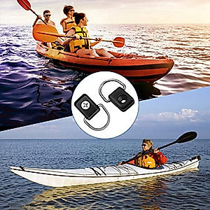 Health Gear Kayak D Ring, 10pcs Boat Canoe D Ring with Screw Kit, Security Deck Loop Mounting Tie Down Kit for Fishing Rigging Sailing Camping Accessories