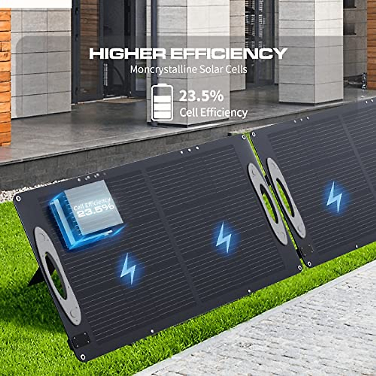 VDL Solar Generator 800W with 100W Solar Panel Included, 510Wh Portable Power Station, 800W AC Outlets, USB C PD 100W for Home Backup, RV Camping, Emergency