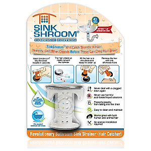 SinkShroom and Kitchen SinkShroom Bundle - Revolutionary Bathroom and Kitchen Sink Drain Protectors