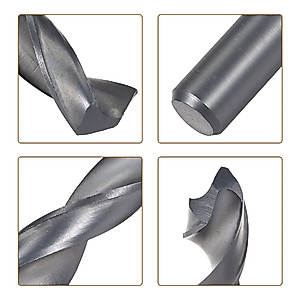 uxcell Reduced Shank Twist Drill Bits 14mm High Speed Steel 4241 with 10mm Shank for Aluminum Alloy Steel Metal Plastic Wood