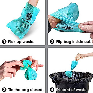 Bags on Board Odor Control Dog Poop Bags and Dispenser | Ocean Breeze Scent | 9 x14 Inches, 900 Waste Pickup Bags