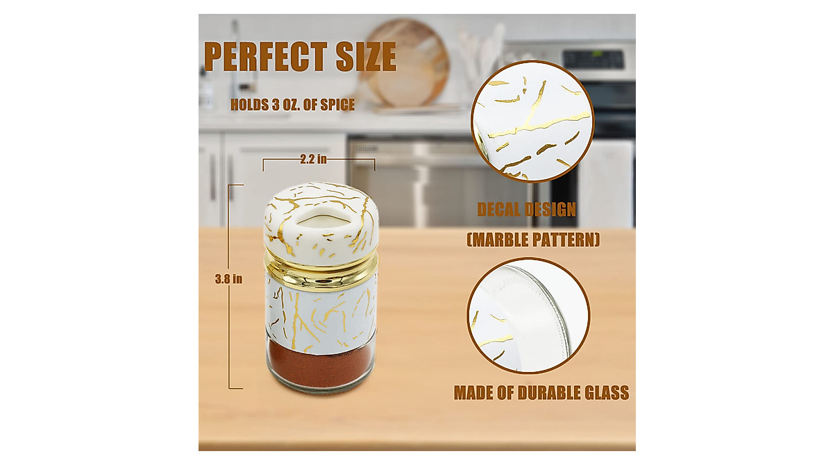 Stylish White Salt and Pepper Shakers Set