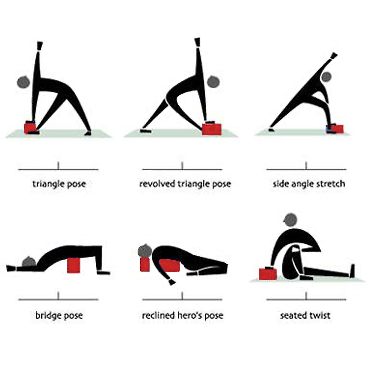 Wacces Foam Exercise, Fitness & Yoga Blocks - Set of 2 (9" x 6" x 4") - Green