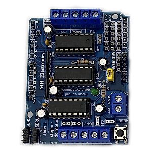 Kiro&Seeu L293D DC Motor Drive Shield Stepper Motor Drive Shield Expansion Board Compatible with Arduino Duemilanove Raspberry Pi
