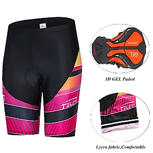 PSPORT Women's Cycling Jersey Set,Ladies Short Sleeve Bike Clothing Biking Jerseys