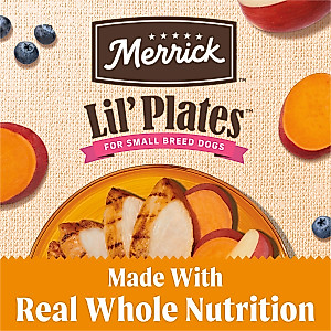 Merrick Lil’ Plates Premium Grain Free Dry Dog Food For Small Dogs, Real Chicken And Sweet Potato Kibble - 20.0 lb. Bag