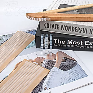 Framendino, 100 Pack Non-Slip Rubber Hanger Grips Clear Adhesive Clothes Hanger Strips Grippers with Fins