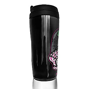 LOREBUTY Municipal Band Waste Coffee Mug With Lids 12oz Insulated Car Mugs Double Wall Vacuum Reusable Travel Coffee Cup For Hot/Ice Drinks Coffee Teas