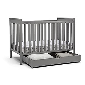 Delta Children Under Crib Roll-Out Storage - Greenguard Gold Certified, Grey