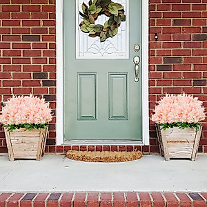 Uieke 4Pcs Artificial Flowers Wisteria Bundle Fake Flowers Silk Floral Bouquet Arrangements for Home Wedding Party Garden Fences Decor Light Pink