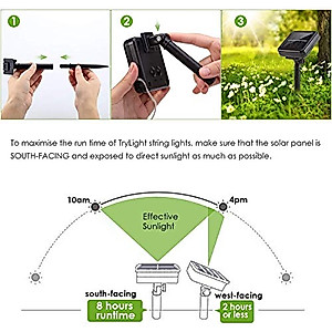 DOTOMP Solar Christmas String Lights, 72ft 200 LED 8 Modes Solar Powered Outdoor String Light Lighting Waterproof Fairy Lights for Xmas Tree Garden Homes Wedding Lawn Party Decor
