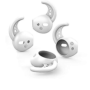 Ear Hooks [8 pairs] Covers for Apple AirPods 1 & 2 or iPhone Wired Headphones, Earphones, Earbuds