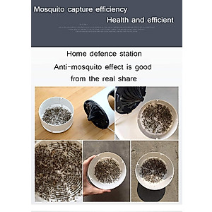 Ckyuna Indoor Mosquito Trap Mosquito Killer Trap USB Mosquito Lamp, Effectively Trapping Mosquitoes, Gnats, Flies, Tiny Insects, LED Night Light for Home Bedroom Office (White)