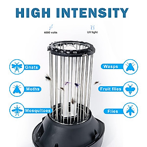 Hodiax Hang n Zap! Electric Bug Zapper 9W Powerful Insect Killer for Moth, Wasp, Fly, Mosquito Zapper Insect Catcher for Bedroom, Kitchen, Office, Backyard(2 Pack)