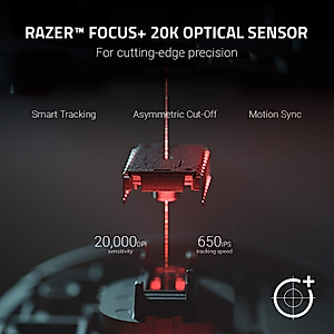 Razer Basilisk v2 Wired Gaming Mouse: 20K DPI Optical Sensor, Fastest Gaming Mouse Switch, Chroma RGB Lighting, 11 Programmable Buttons, Classic Black