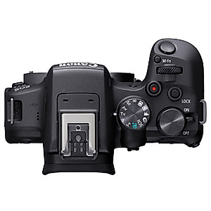 Canon EOS R10 Mirrorless Digital Camera with RF-S 18-45mm f/4.5-6.3 is STM Lens + 75-300mm F/4-5.6 III Lens + 50mm f/1.8 STM Lens + 128GB Memory + Case + Tripod + Filters (43pc Bundle)