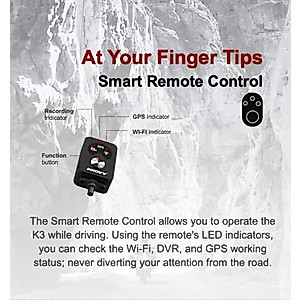 INNOVV K3 Dual Channel Motorcyle Motocam with WiFi, GPS, Parking Mode and IP67 Water-Resistant (microSD Card not Included)