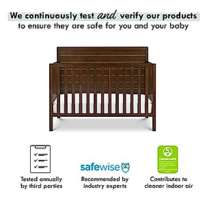 Carter's by DaVinci Morgan 4-in-1 Convertible Crib in Espresso, Greenguard Gold Certified