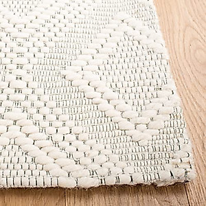 Safavieh Marbella Collection 5' x 8' Ivory MRB306A Handmade Premium Wool Living Room Dining Bedroom Area Rug