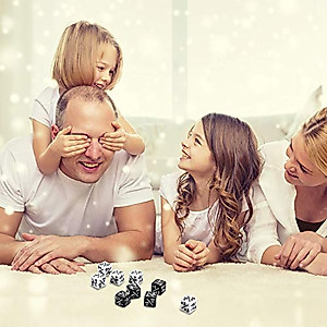 QuadPro 30 Pieces Dice Counters Token Dice Set D6 Dice Cube Compatible with MTG, CCG, Card Gaming Accessory