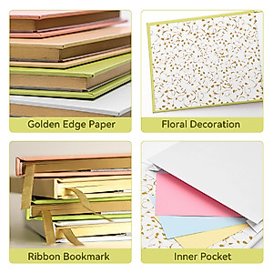 Artake Wedding Guest Book with Pen & Sign, Gold Foil Lettering Hardcover Palaroid Wedding Reception 7" x 9" Alternative Baby Shower, Wedding, Graduation, Party, Brithday Guest book Wedding Supplies