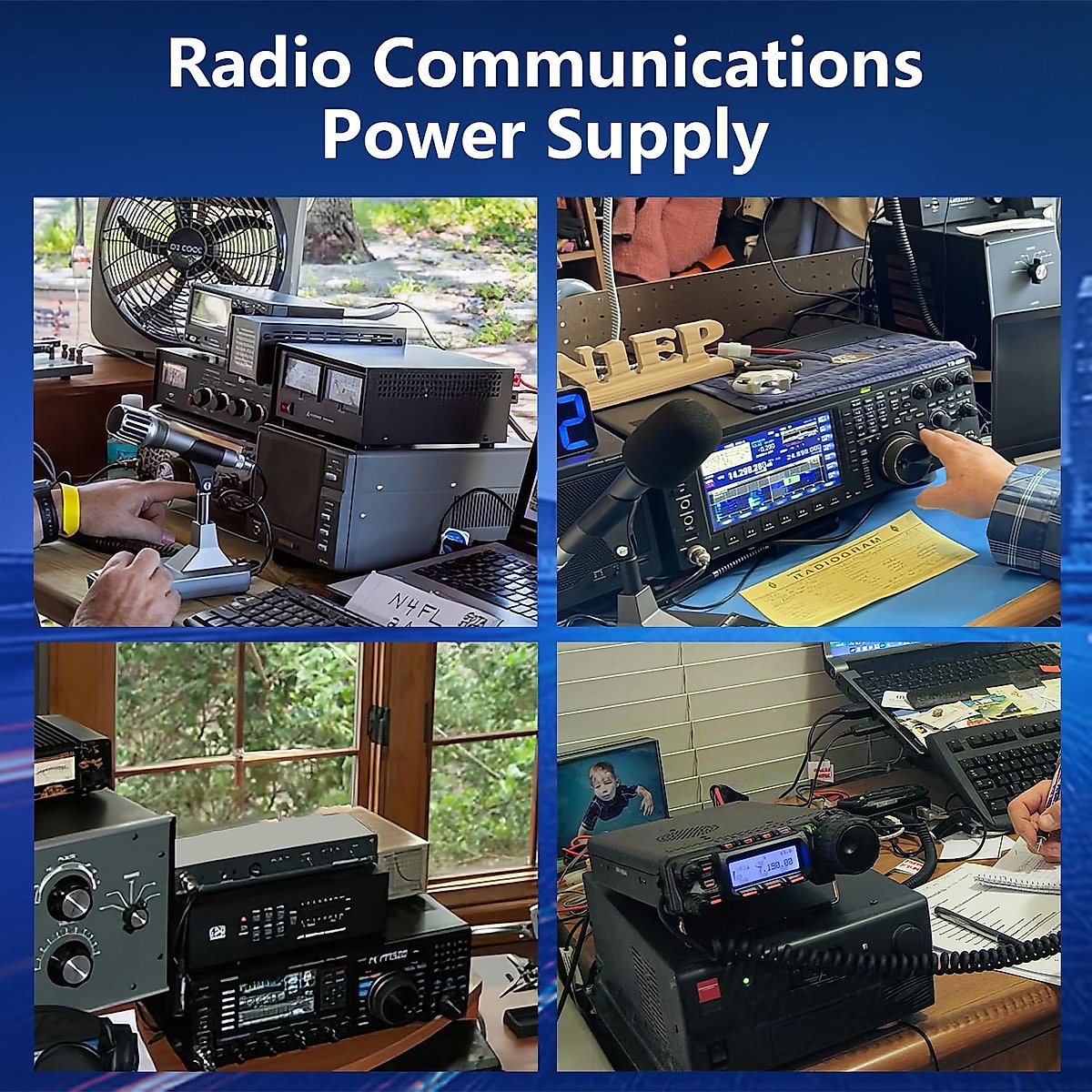 Universal Compact Bench Power Supply- 50 Amp Regulated Home Lab Benchtop AC-to-DC Converter 13.8 Volt/9-15Volt, Cooling Fan, Screw Type Terminals - Jesverty SPS-50II