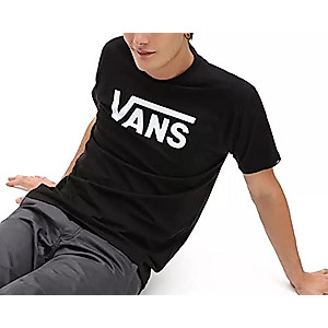 Vans Men's Classic Tee, Black/White, SM