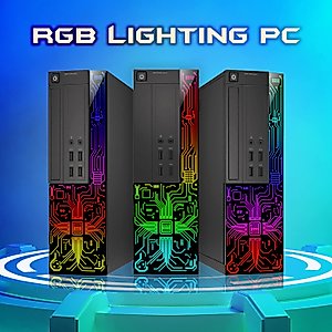 Dell Optiplex Small Desktop Computer (SFF) PC | Quad Core Intel i5 (3.2GHz) | 16GB DDR3 RAM | 512GB SSD | GeForce GT 1030 2GB GDDR5 | RGB Gaming Keyboard & Mouse | Windows 10 HDMI (Renewed)