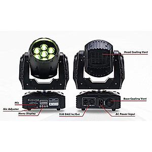 Eliminator Lighting ADJ - 7 X 12W LED Wash Zoom With Wired Digital communication Network (Stealth Wash Zoom)