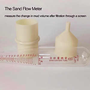 Slurry Test Kit, Portable Mud Tester, Mud Hydrometer, Sand Content Meter Kit, Sand Flow Meter and Mud Viscometer Kit with Marsh Funnel and Viscosity Cup, Slurry Testing Kit