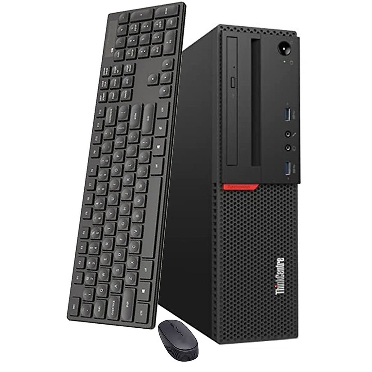 Lenovo ThinkCentre M800 SFF Desktop Computer PC, Intel Core i5 6500 3.2GHz, 16GB DDR4 RAM, 512GB SSD, Built-in WiFi BT,DVD-RW, Wireless Keyboard Mouse,Windows 10 Pro (Renewed)