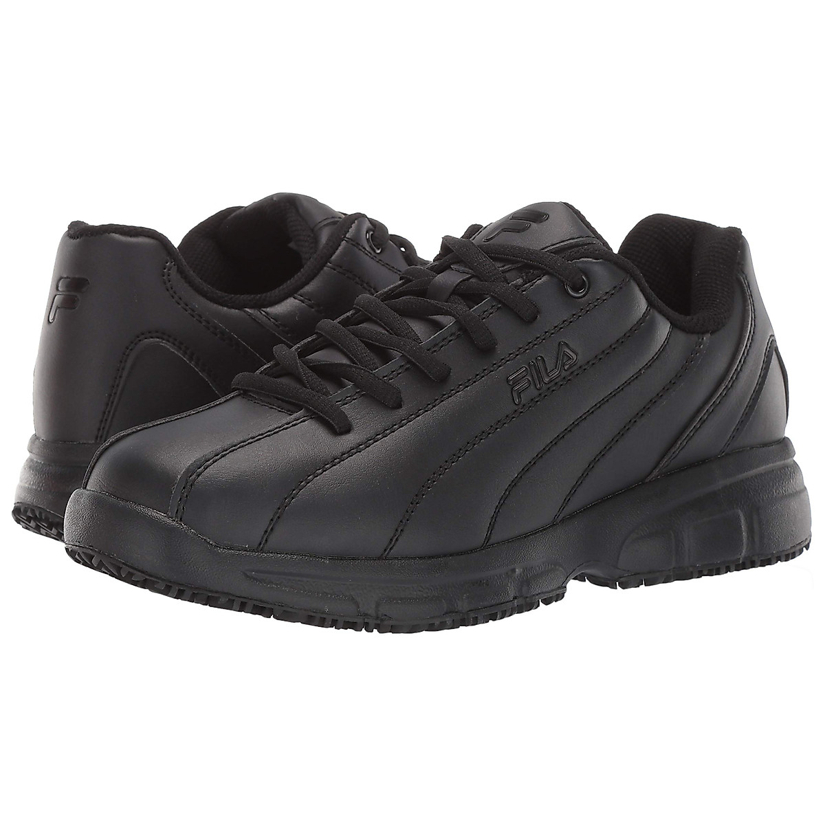 Fila Men's Memory Niteshift Slip Resistant Work Shoe Shoe, Black, 11 D US