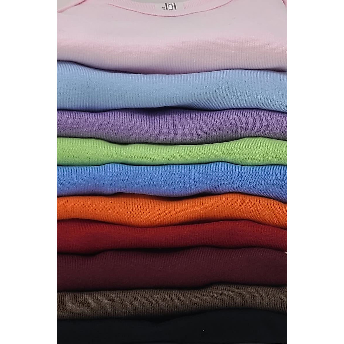 Andrew Scott Baby 10 Pack 1 Piece Body Suit | 100% Cotton | Short Sleeve | Colors