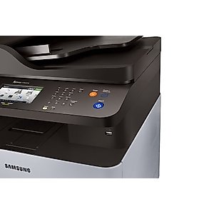 Samsung Xpress C1860FW Color Laser MFP (19 ppm) (533 MHz) (256 MB) (8.5" x 14") (9600 x 600 dpi) (Max Duty Cycle 40000 Pages) (p/s/c/f) (USB) (Ethernet) (Wireless) (Touchscreen) (250 Sheet Input Tray) (1 Sheet Multipurpose Tray) (50 Sheet ADF)