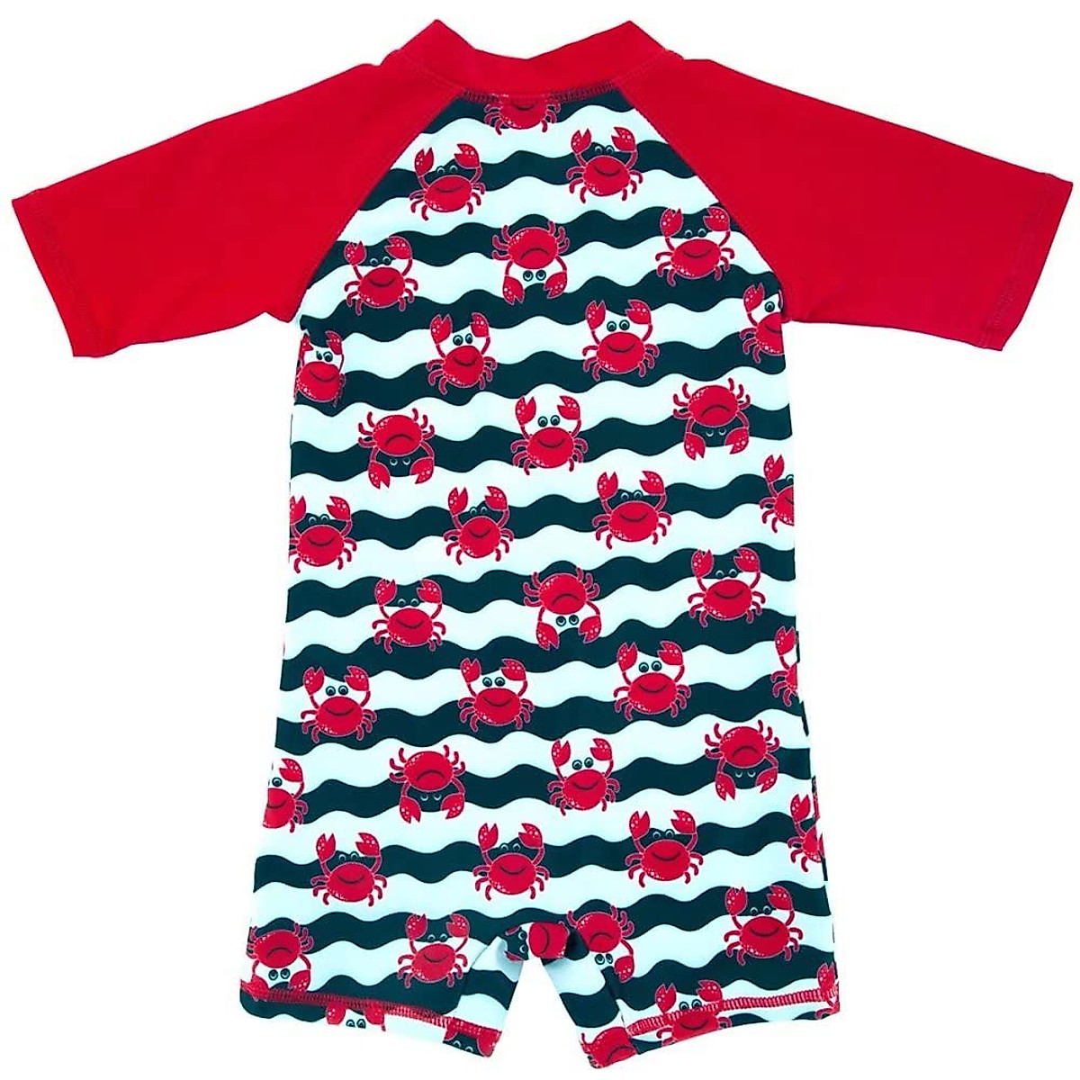 Toddler Baby Boys' Swimwear One Piece UPF 50+ Swimsuit Boy Lovely Cartoon Prints Bathing Suit Red 12M