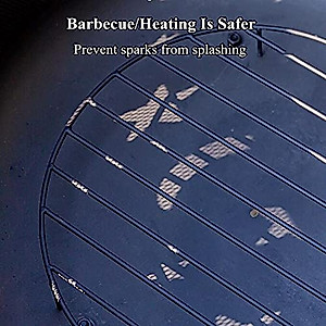 LEAYAN Garden Fire Pit Grill Bowl Grill Barbecue Rack 30" Fire Pit,Outdoor Bonfire Wood Burning Fire Pits w/Spark Screen Large Steel Patio Fireplace for Backyard Garden Beach Camping Park