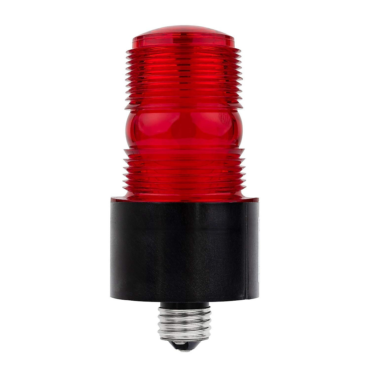 TOMAR 485S-R Microstrobe E26 Medium Bulb Base, 120VAC, Red Lens (Red, Screw-in Base (120 VAC))