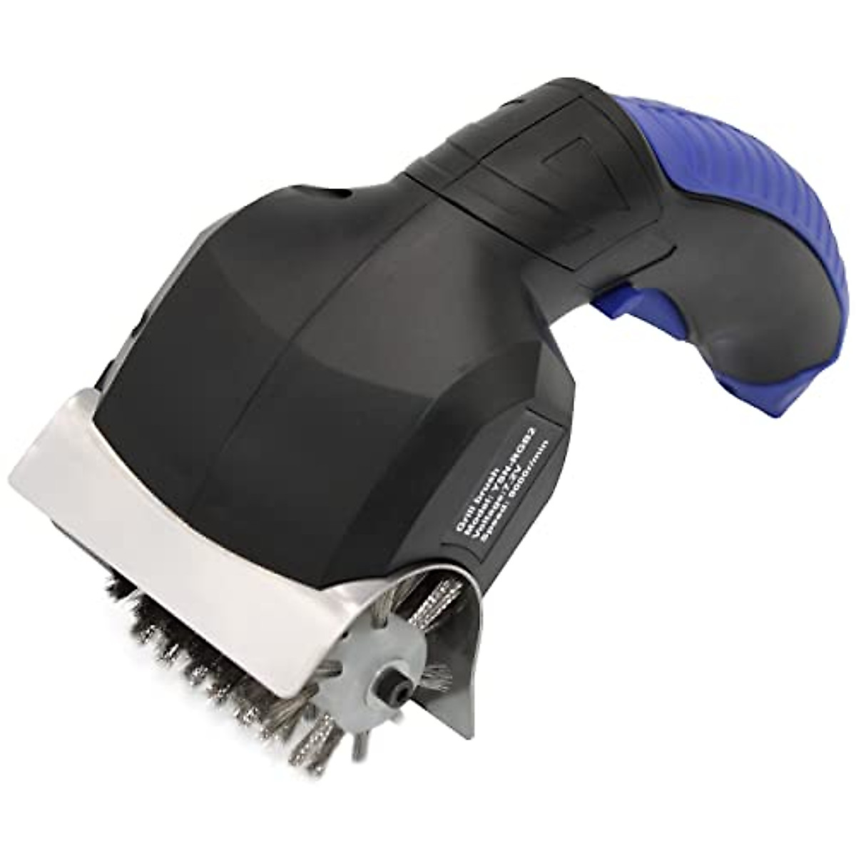 Flame King Electric BBQ Grill Brush Cordless and Rechargeable Stainless Steel Bristles